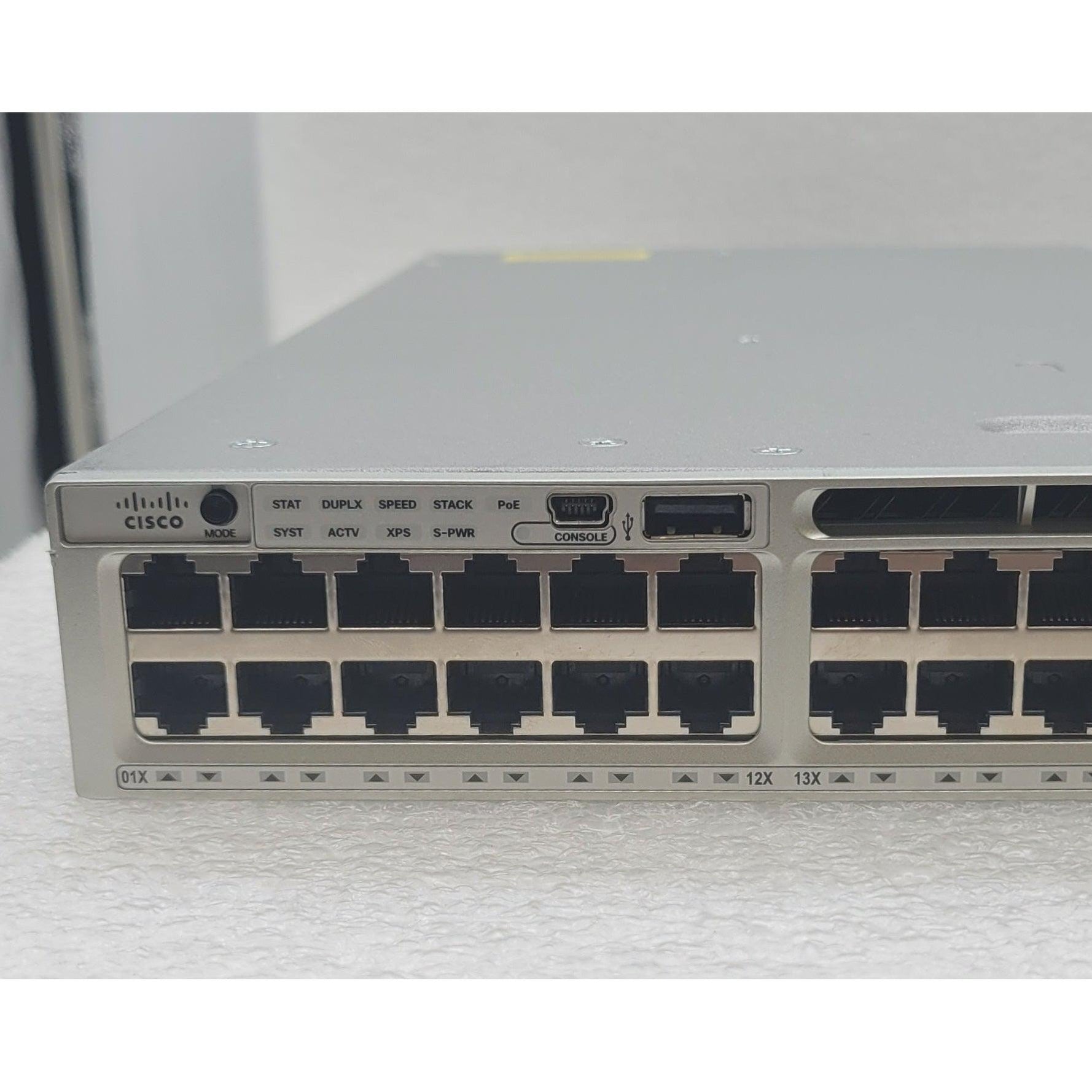 WS-C3850-48P-S | Used Cisco 48-Port PoE+ Switch | NetworkEquipment.net